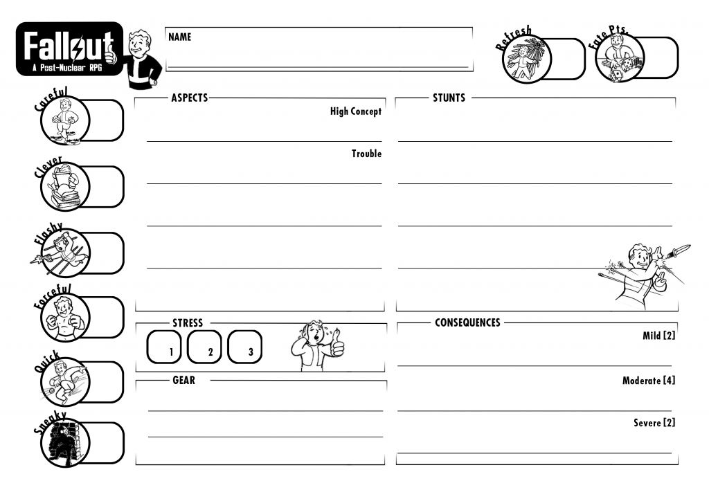 Fate Accelerated And Fallout – Stargazer's World